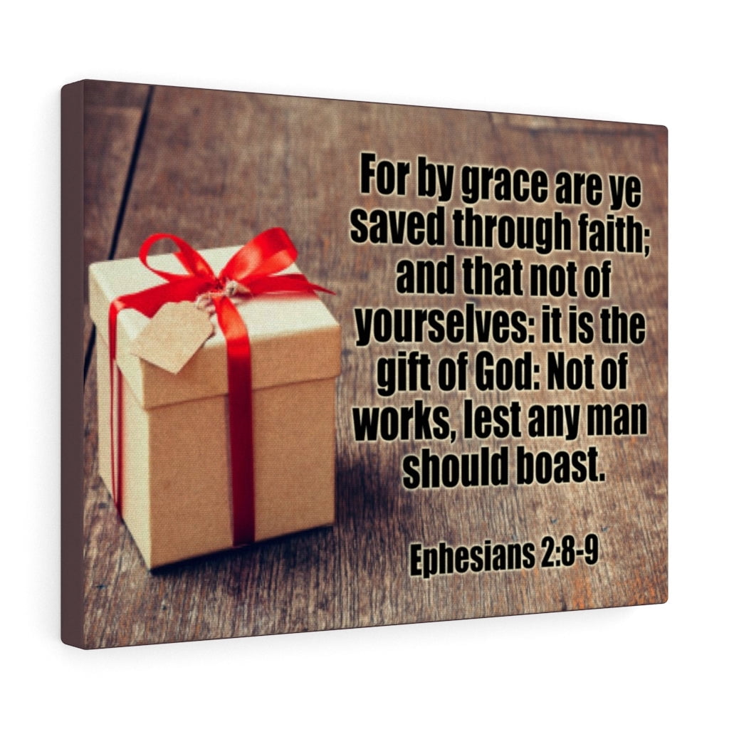 Scripture Walls It Is The Of God Ephesians 2:8-9 Bible Verse Canvas ...