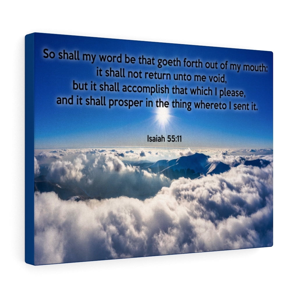 Scripture Walls It Shall Not Return Isaiah 55:11 Bible Verse Canvas ...