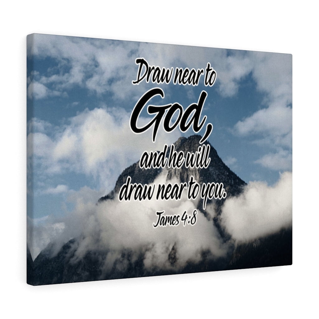 Scripture Walls James 4:8 Draw Near to God Bible Verse Canvas Christian ...
