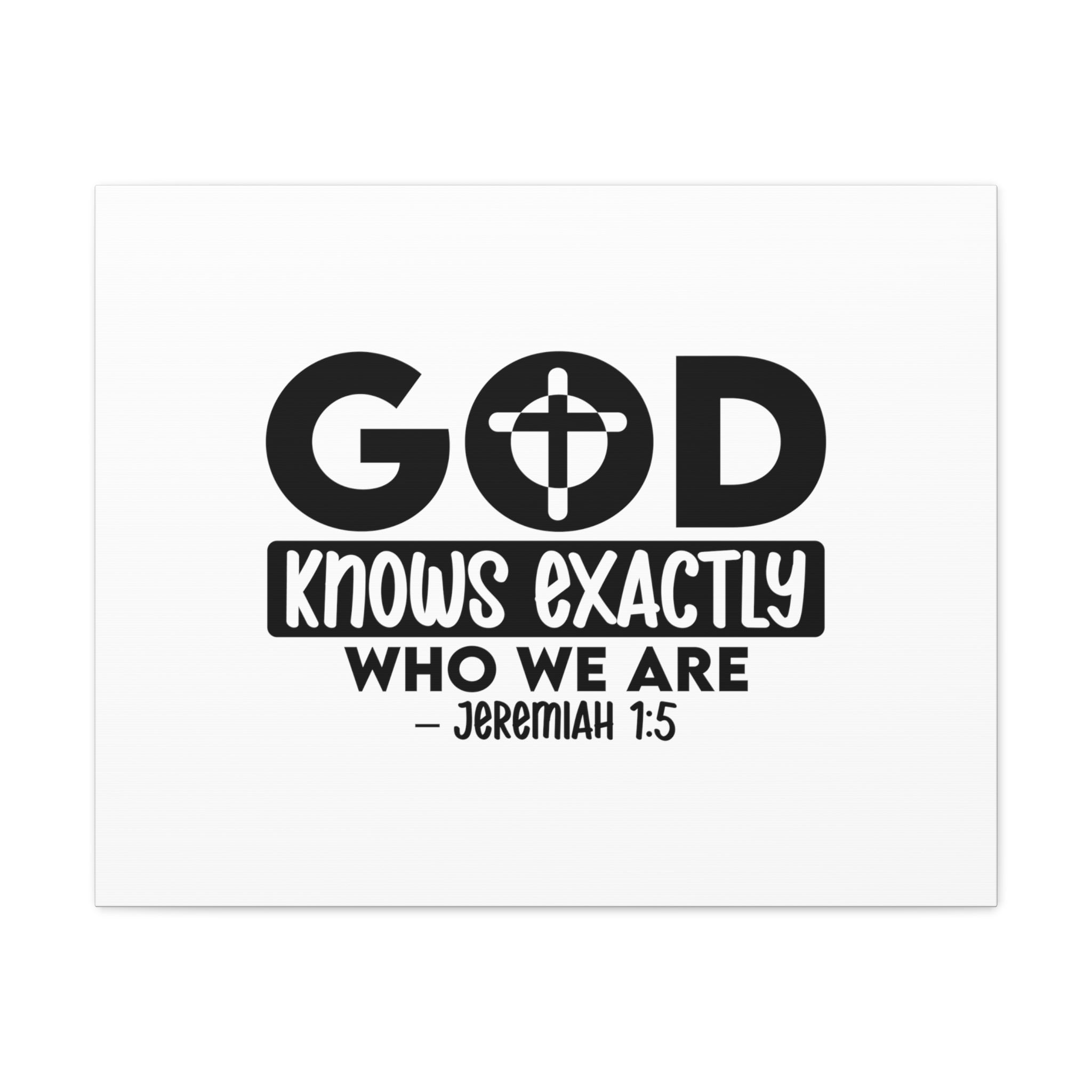 Scripture Walls Jeremiah 1:5 God Knows Exactly Bible Verse Canvas ...