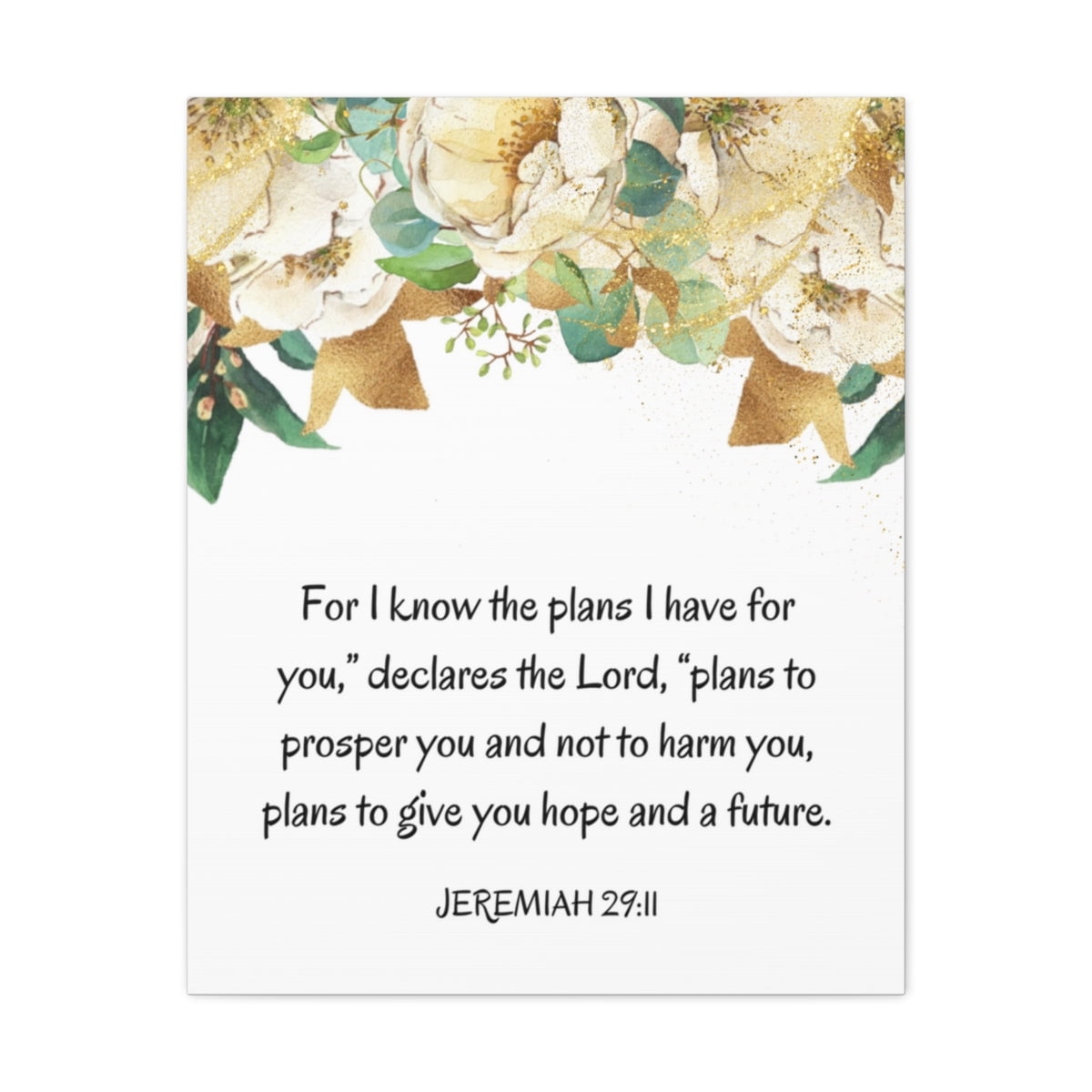 Scripture Walls Jeremiah 29:11 Declares The Lord Bible Verse Canvas ...