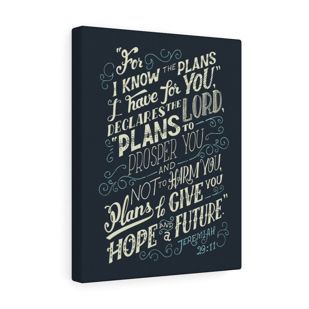 Scripture Walls Jeremiah 29:11 Declares The Lord Dark Bible Verse ...