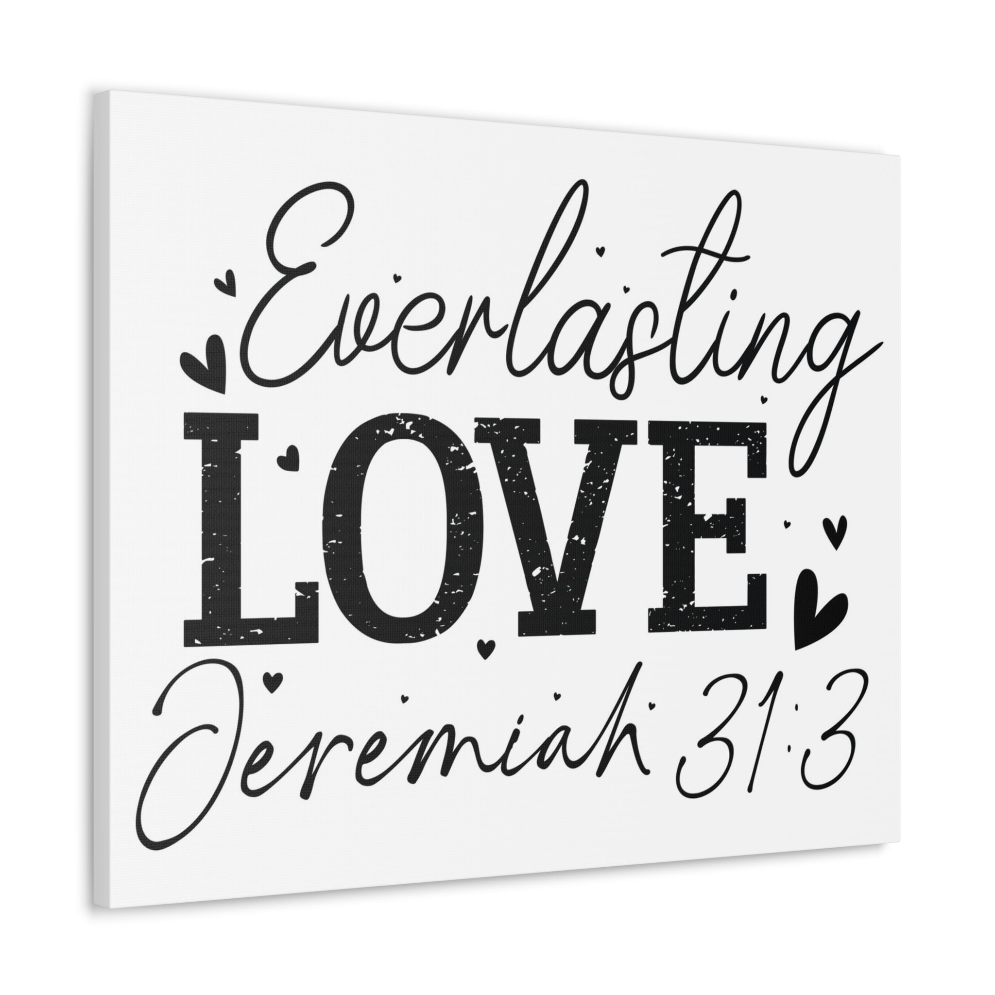 Scripture Walls Jeremiah 31:3 An Everlasting Love Bible Verse Canvas ...