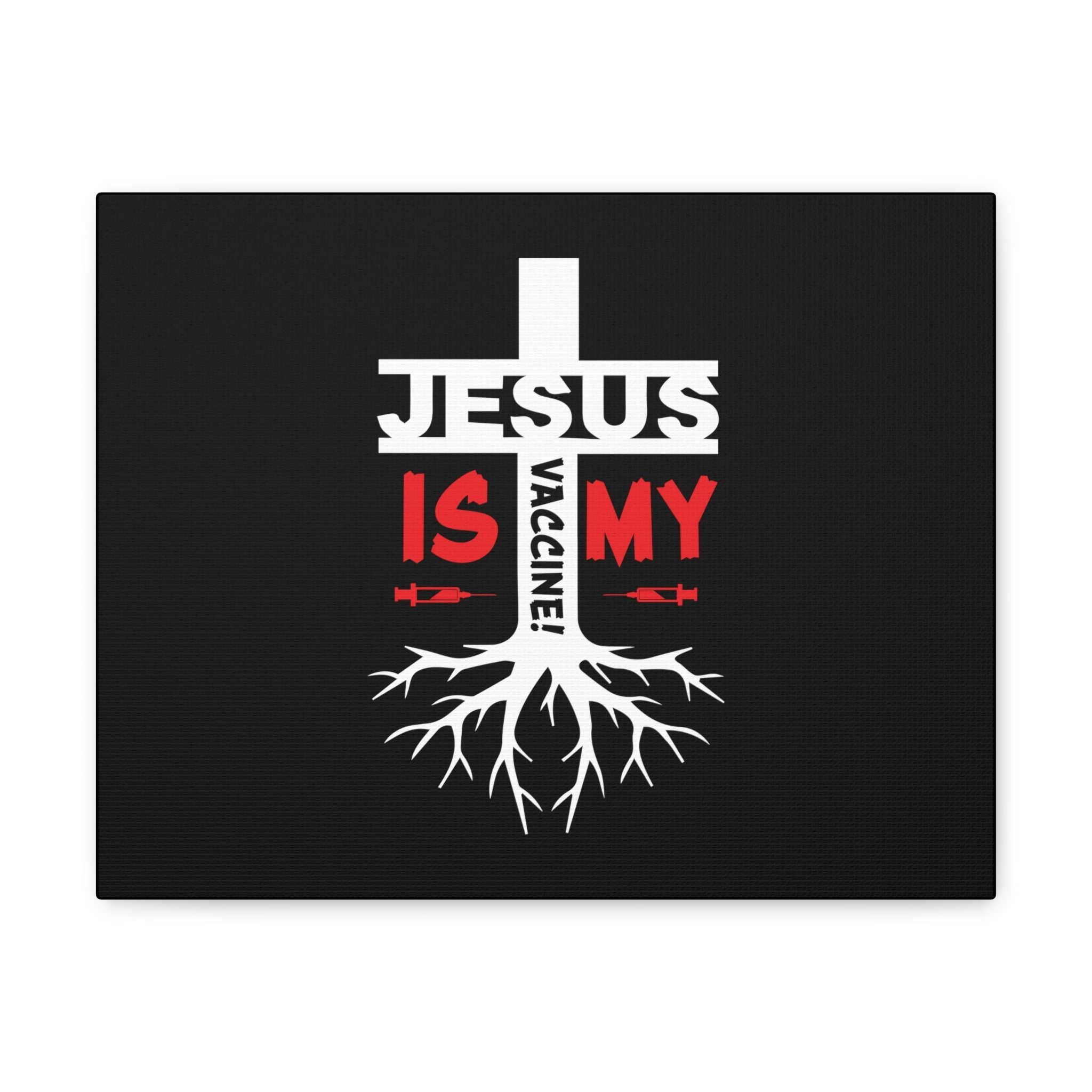 Scripture Walls Jesus Is My Vaccine 1 Peter 2:24 Red Christian Wall Art ...