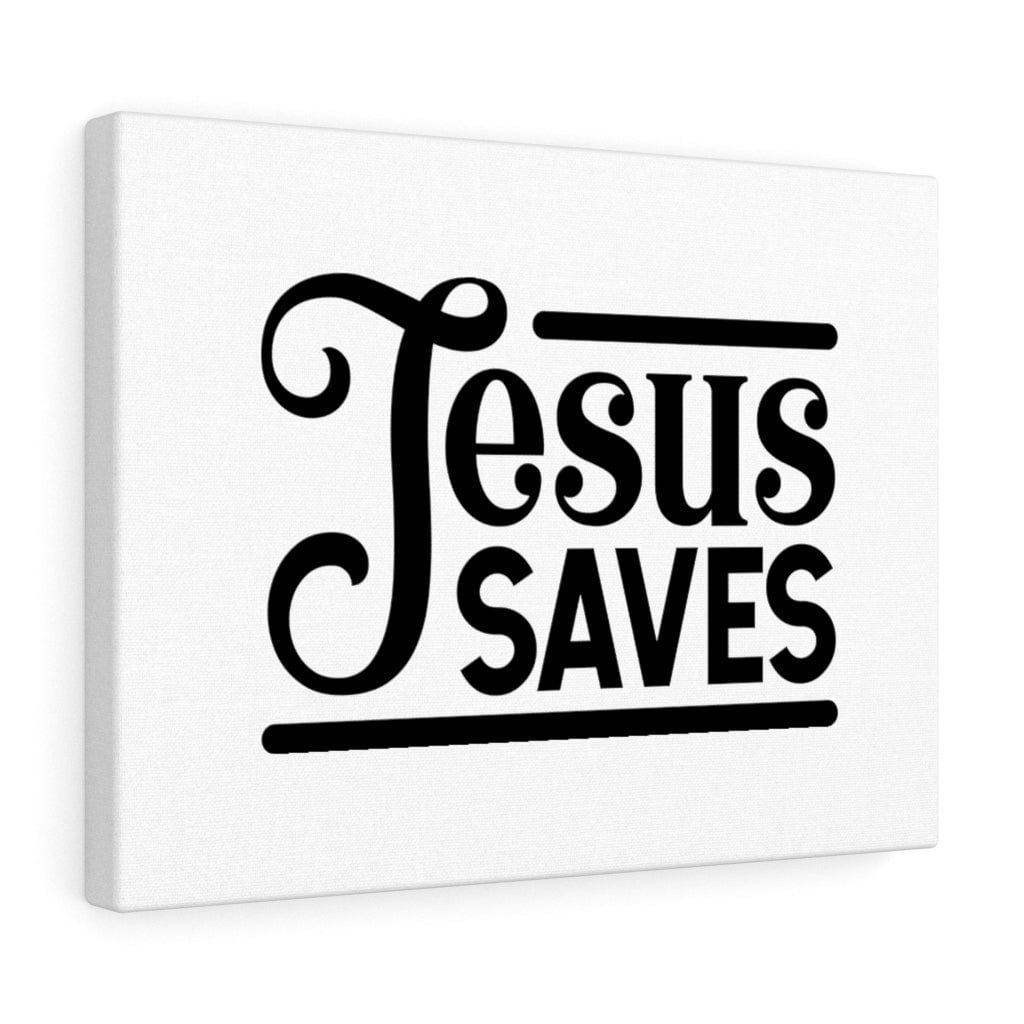 Scripture Walls Jesus Saves Bible Verse Canvas Christian Wall Art Ready ...