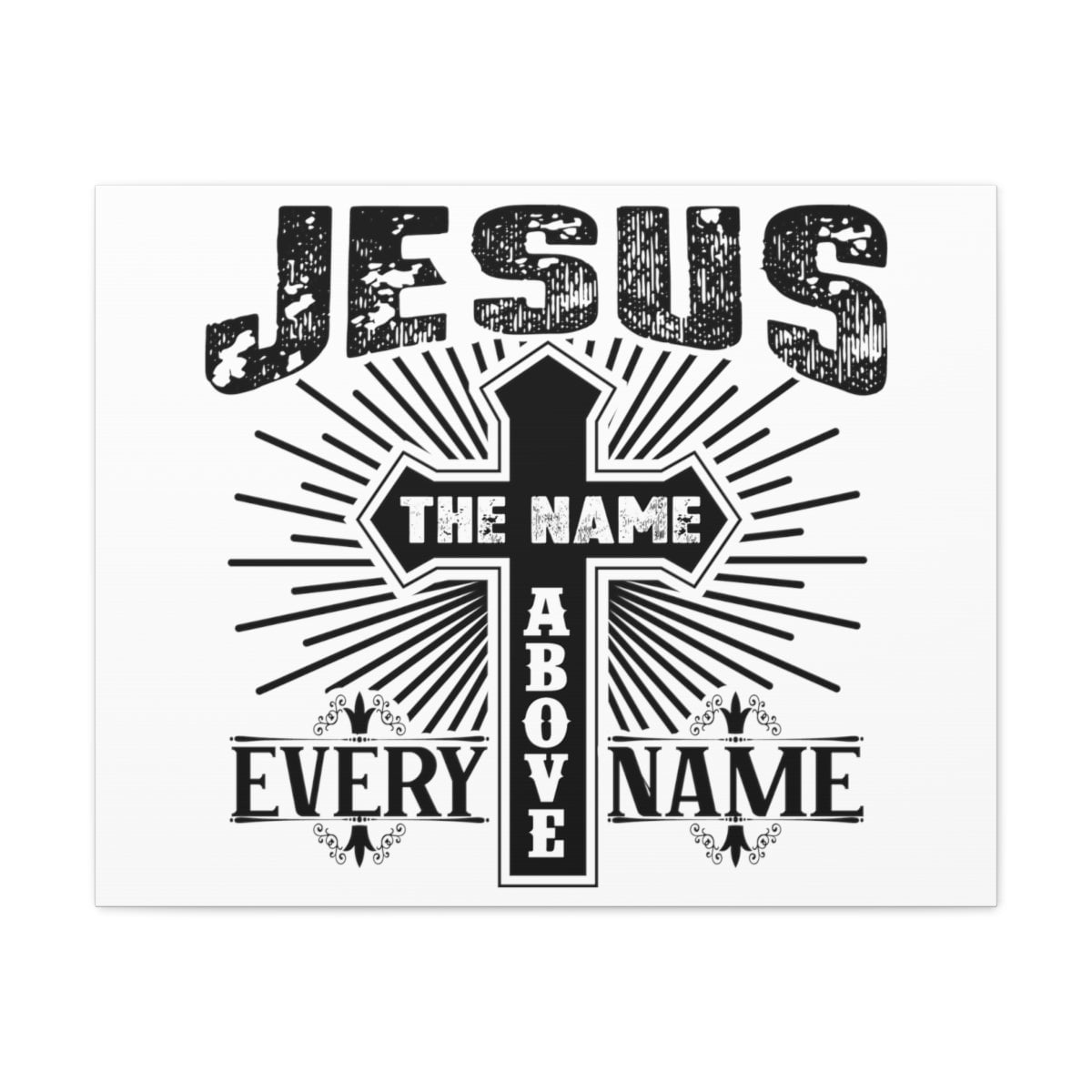 Scripture Walls Jesus The Name Philippians 2:9 Christian Wall Art Print ...