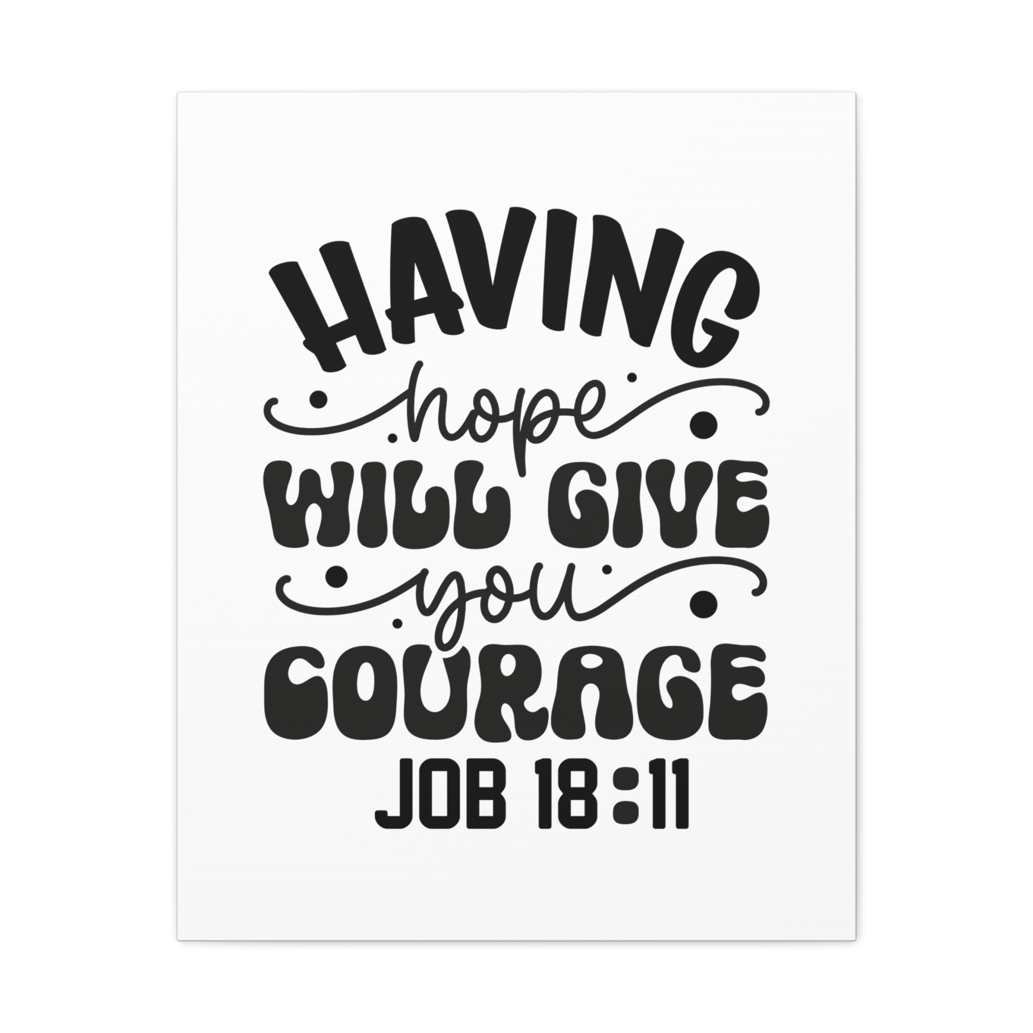 Scripture Walls Job 18:11 Having Hope Bible Verse Canvas Christian Wall ...