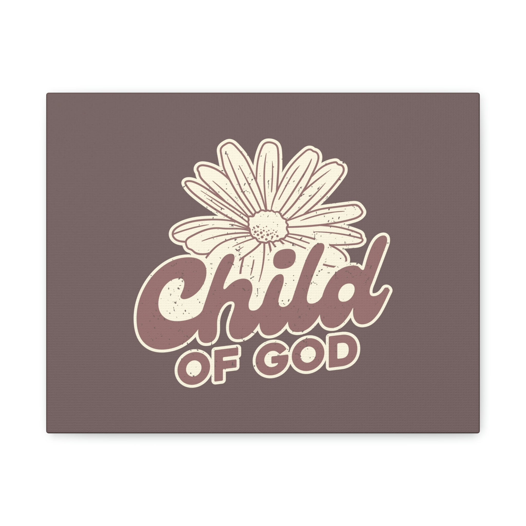 Scripture Walls John 1:12 Child of God White Flower Bible Verse Canvas ...