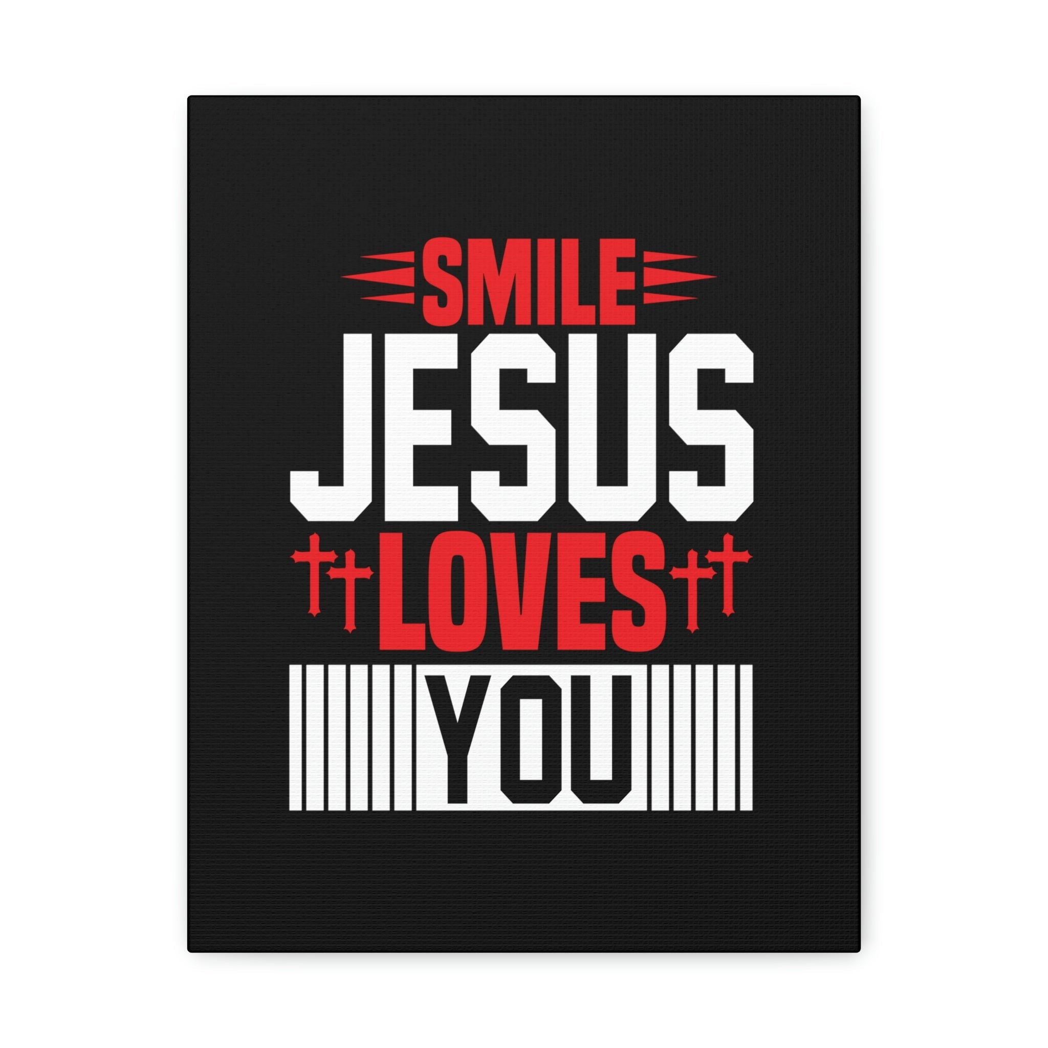 Scripture Walls John 1:12 Smile, Jesus Loves You Bible Verse Canvas ...