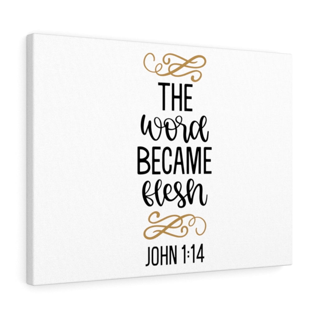 Scripture Walls John 1:14 Word Became Flesh Bible Verse Canvas ...