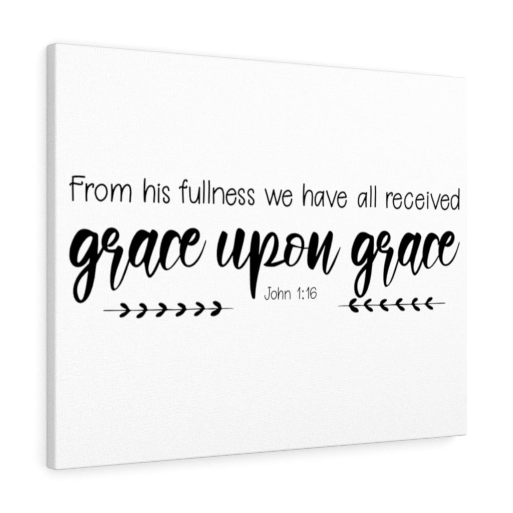 Scripture Walls John 1:16 From His Fullness Bible Verse Canvas ...