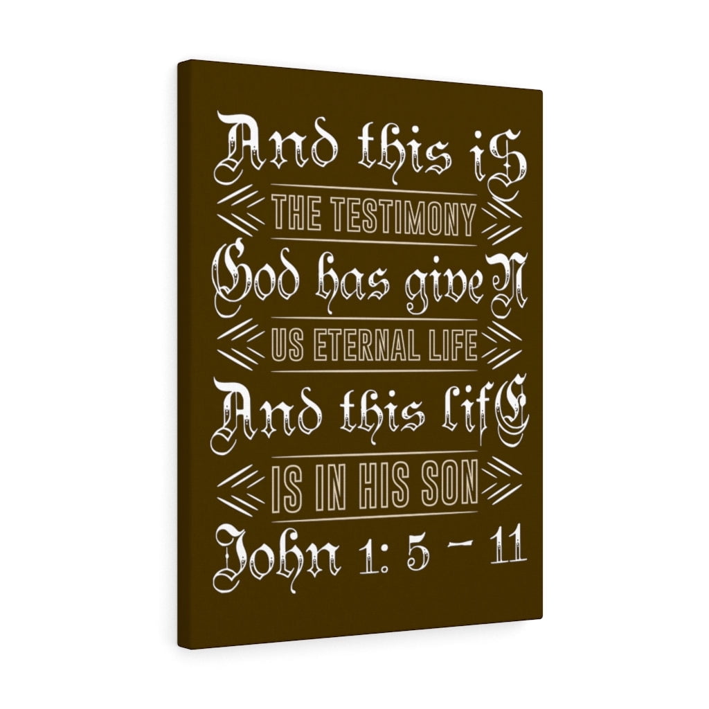 Scripture Walls John 1:5-11 Eternal Life Bible Verse Canvas Christian Wall Art Ready to Hang ...
