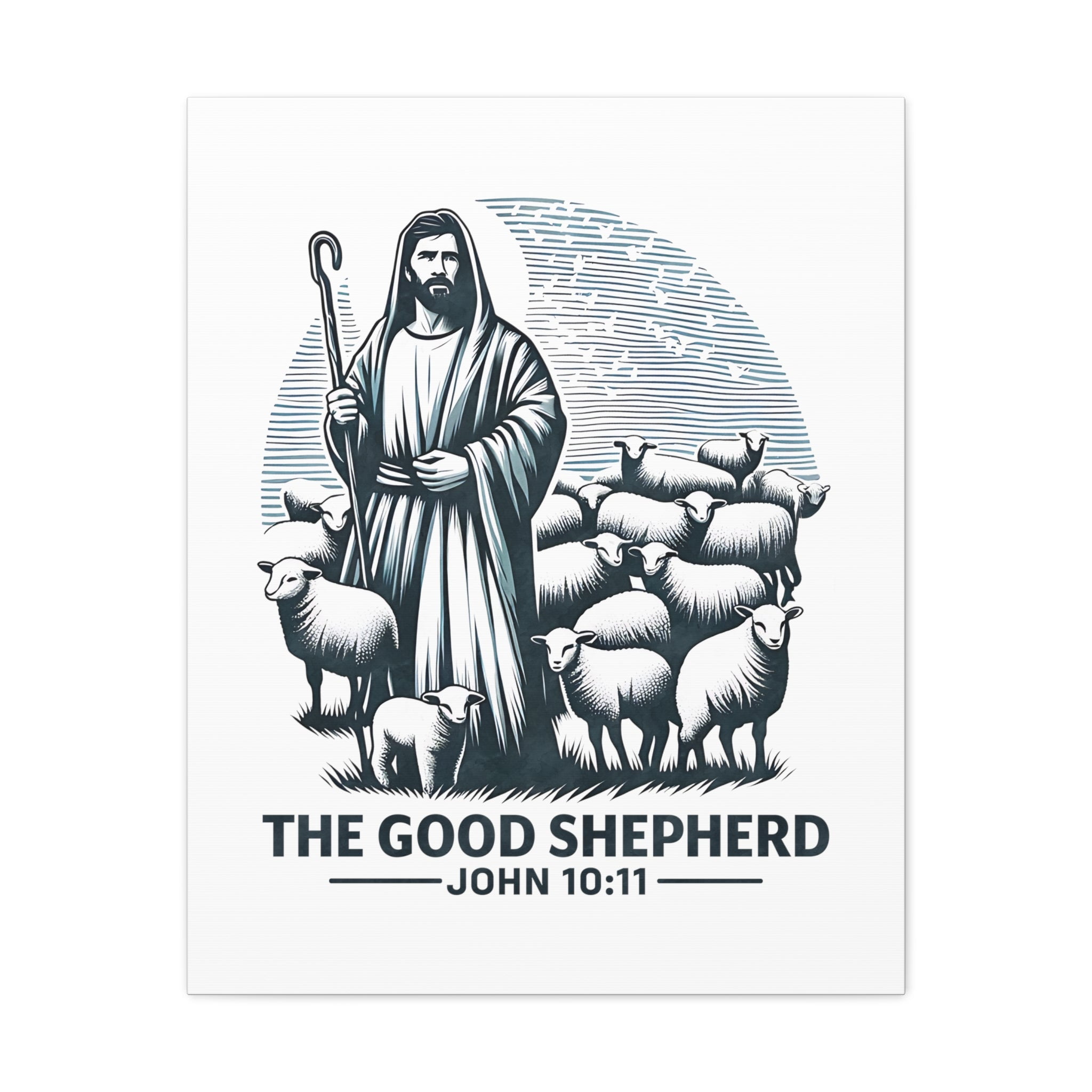 Scripture Walls John 10:11 The Good Shepherd Bible Verse Canvas ...