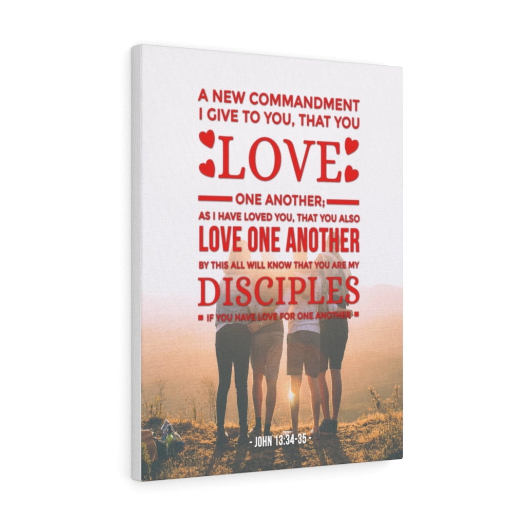 Scripture Walls John 13:34-35 Love One Another Bible Verse Canvas ...