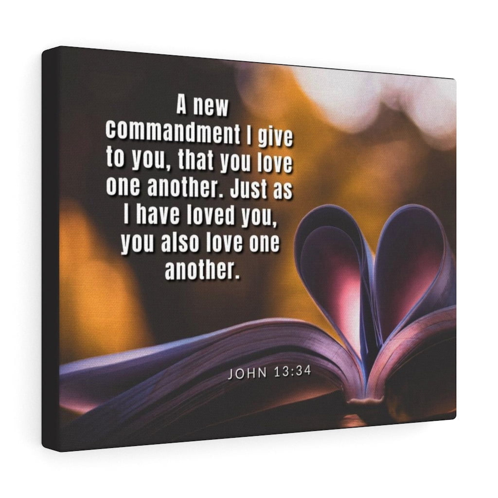 Scripture Walls John 13:34 I Have Loved You Bible Verse Canvas ...