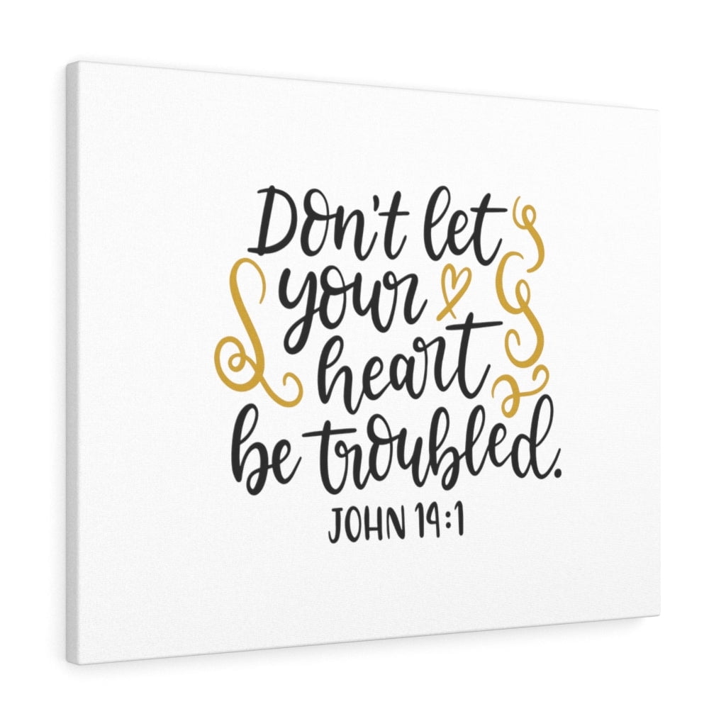 Scripture Walls John 14:1 Don't Let Your Heart Be Troubled Cursive ...