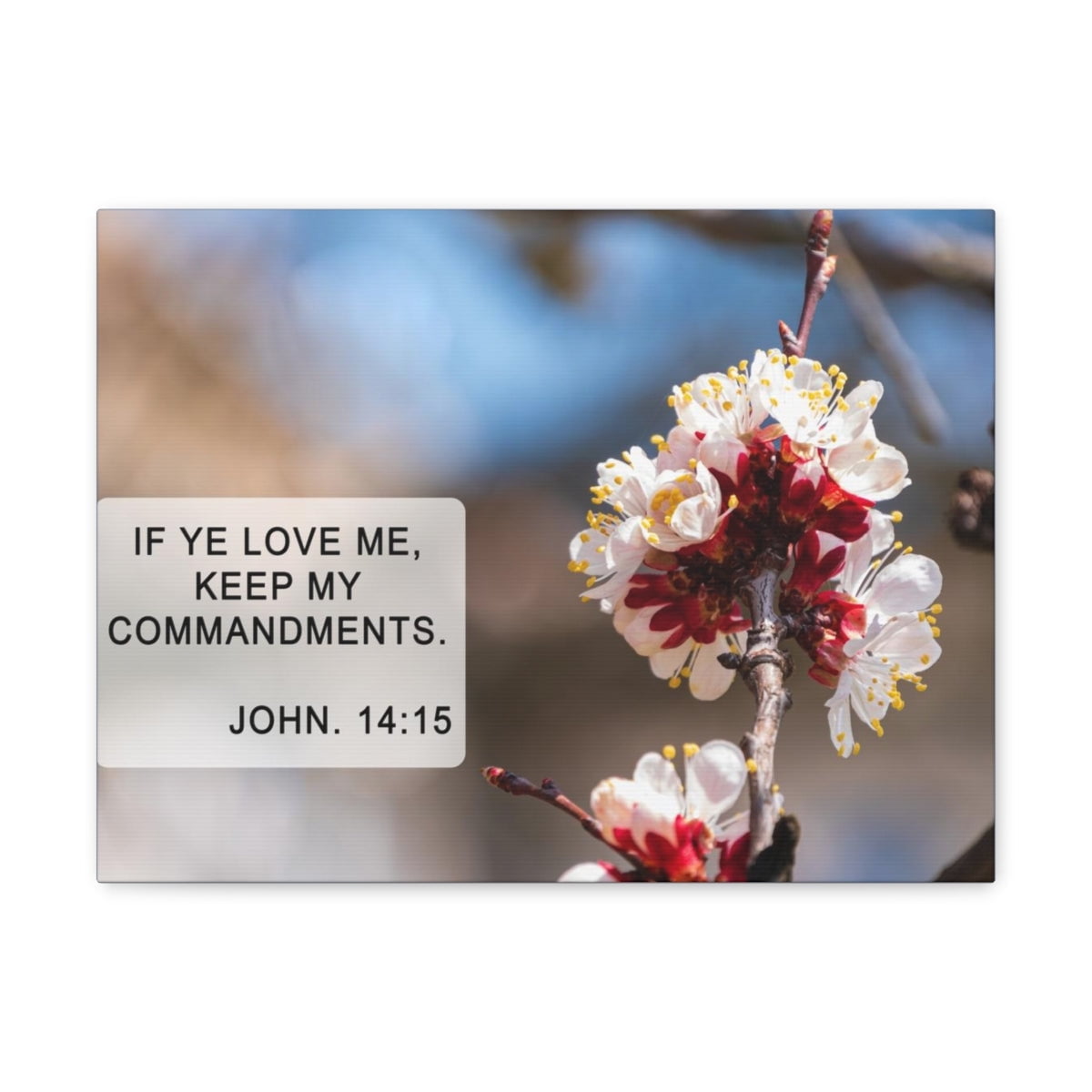 Scripture Walls John 14:15 Keep My Commandments Bible Verse Canvas ...