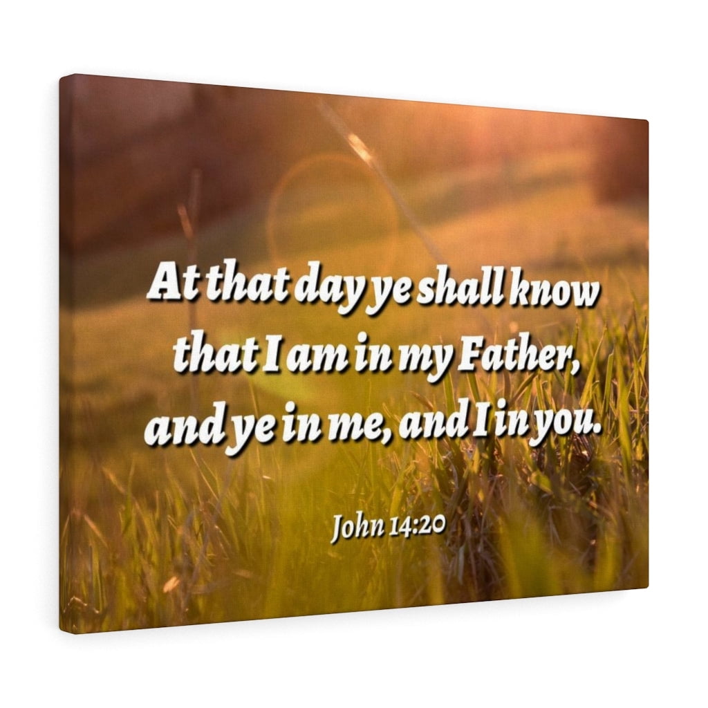Scripture Walls John 14:20 At That Day Bible Verse Canvas Christian ...