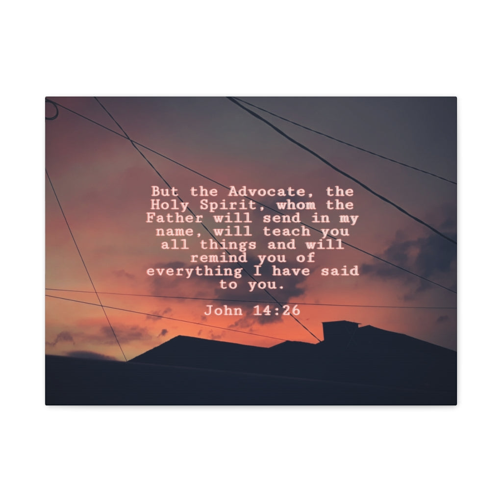 Scripture Walls John 14:26 The Holy Spirit Bible Verse Canvas Christian ...