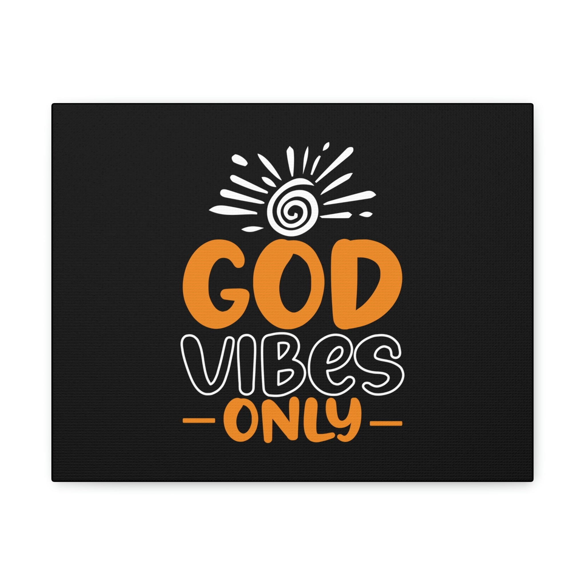 Scripture Walls John 14:27 God Vibes Only White Sun Bible Verse Canvas ...