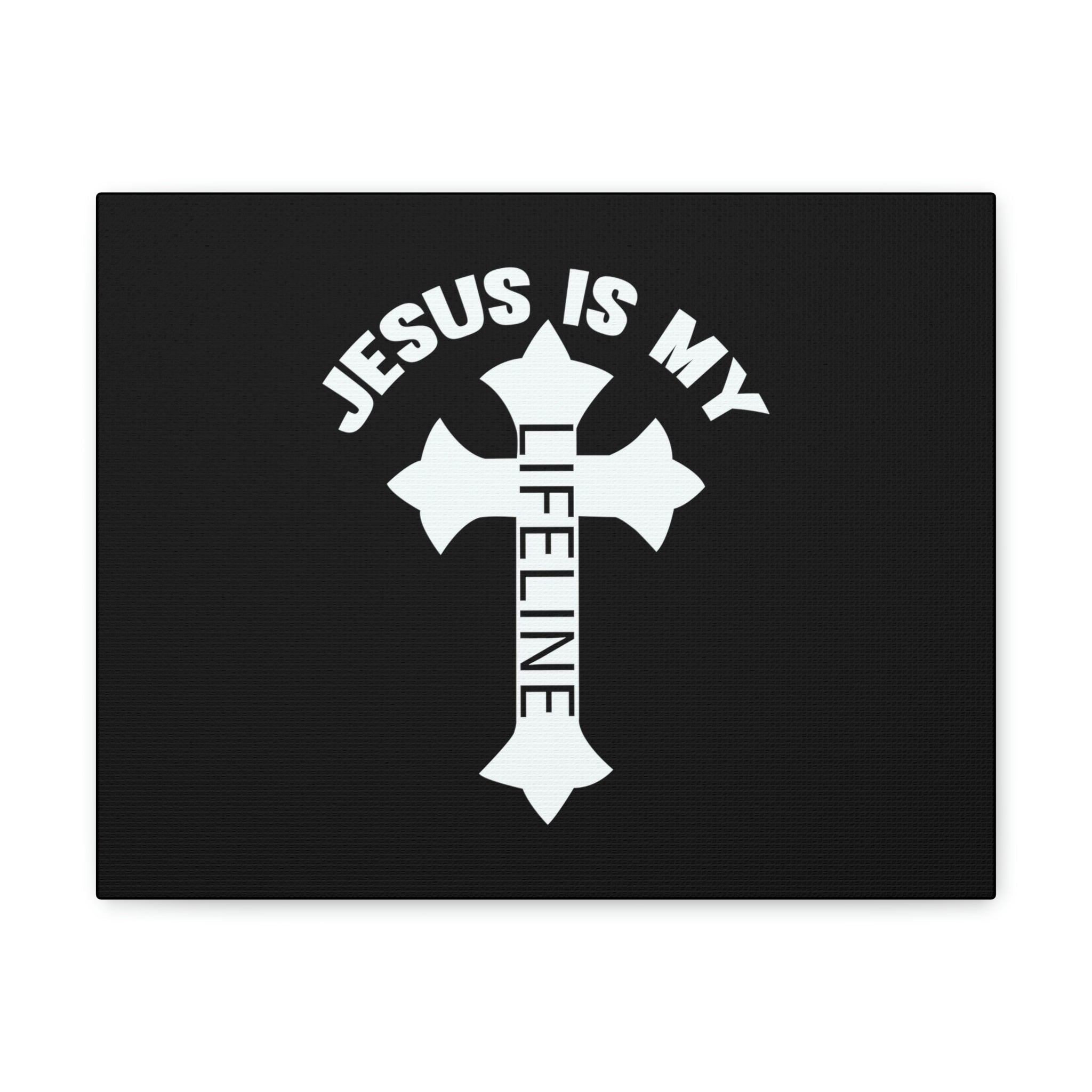 Scripture Walls John 14:6 Jesus Is My Lifeline Cross Bible Verse Canvas ...