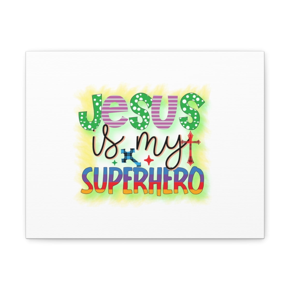 Scripture Walls John 14:6 Jesus Is My Superhero Bible Verse Canvas ...