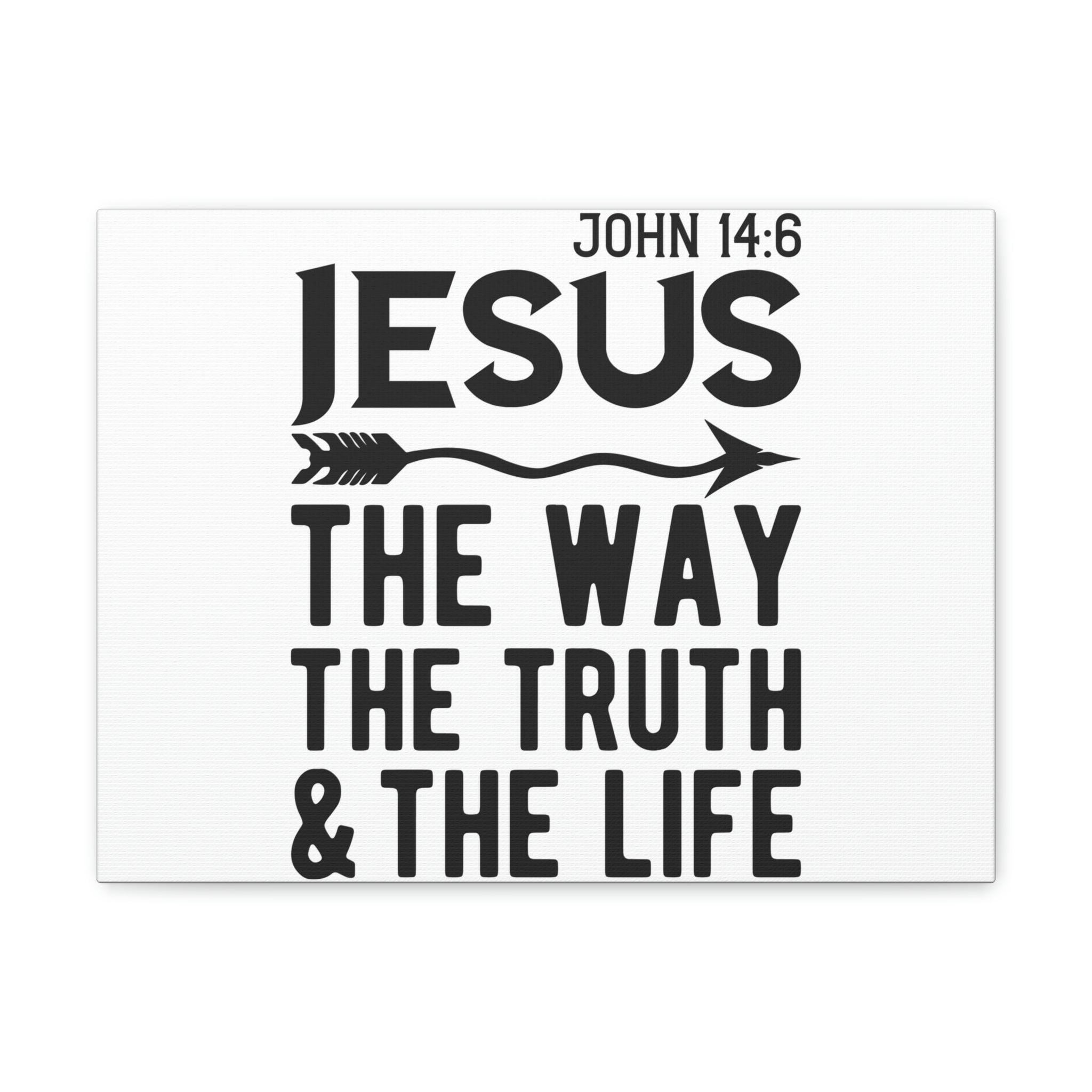Scripture Walls John 14:6 Jesus The Way Arrow Bible Verse Canvas ...