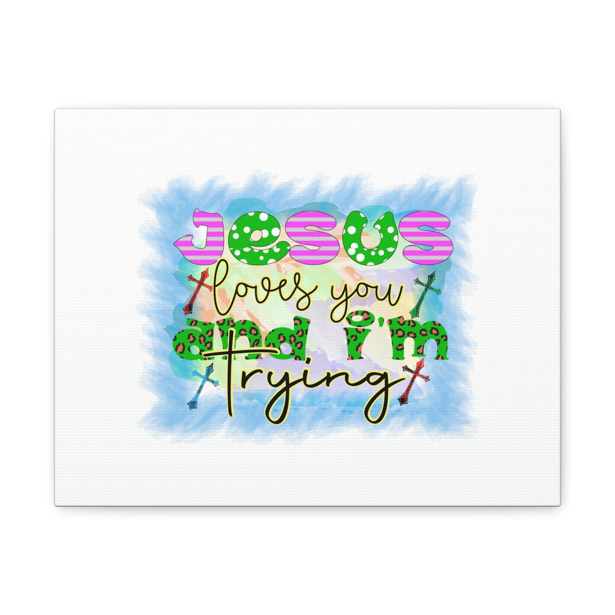 Scripture Walls John 15:12 Jesus Loves You Blue Square Bible Verse ...