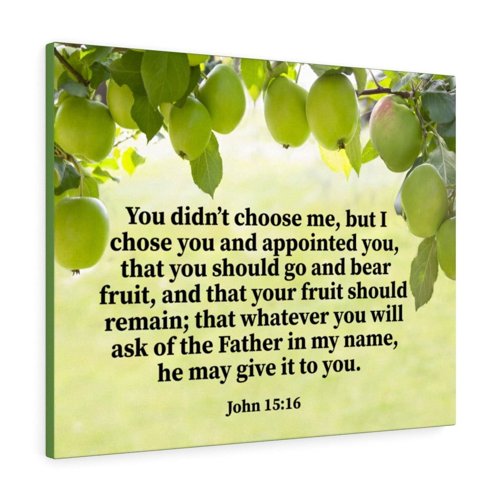 Scripture Walls John 15:16 Chosen by God Bible Verse Canvas Christian ...