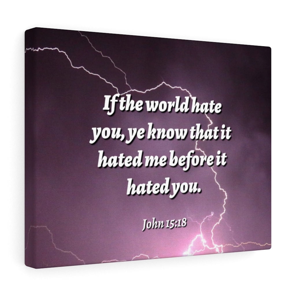 Scripture Walls John 15:18 Know That It Bible Verse Canvas Christian ...