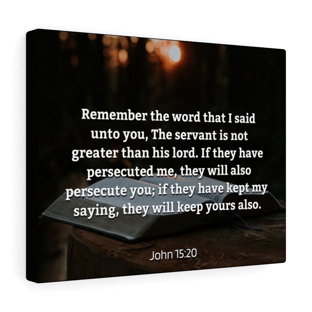 Scripture Walls John 15:20 Remember The Word Bible Verse Canvas ...