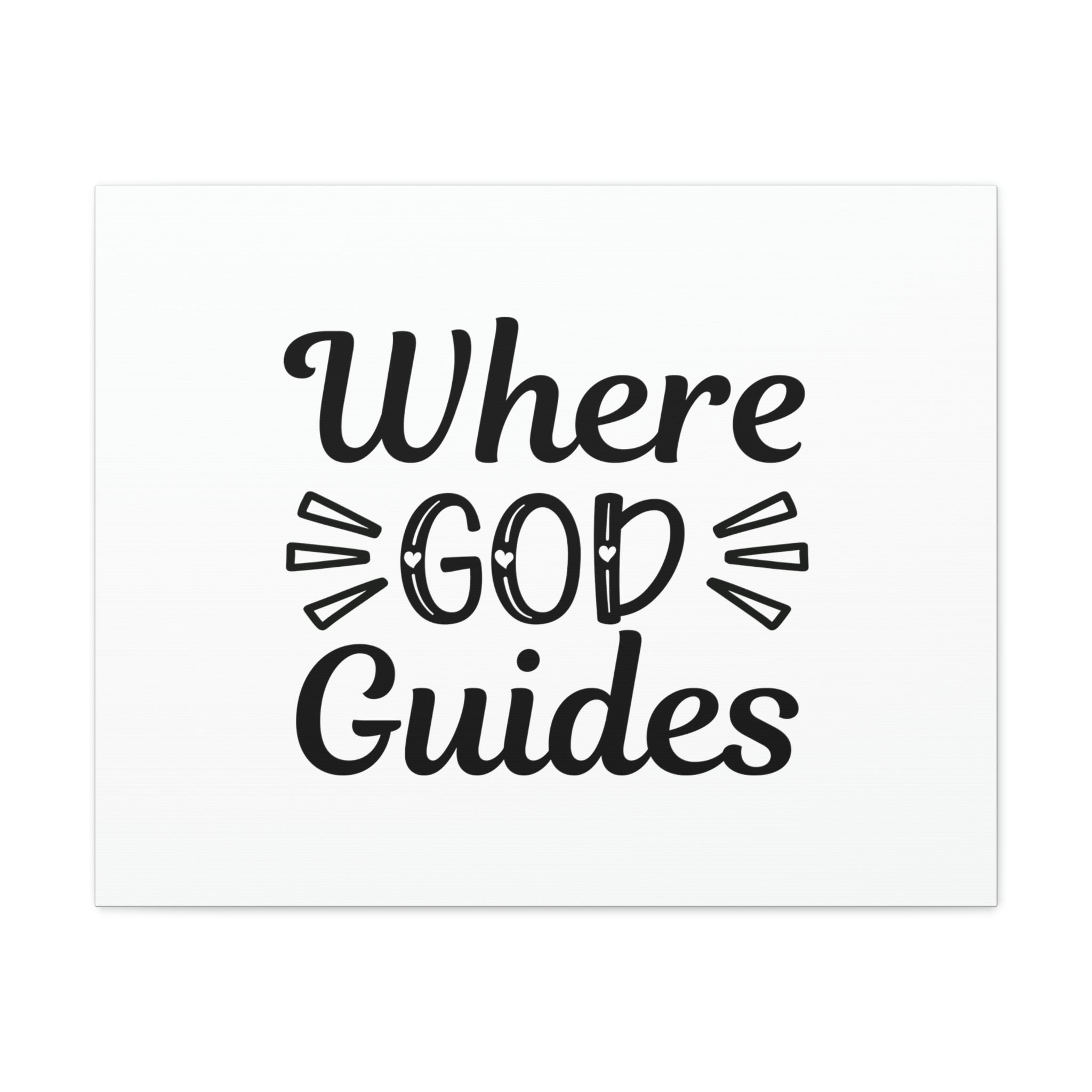 Scripture Walls John 16:13 Where God Guides Bible Verse Canvas ...