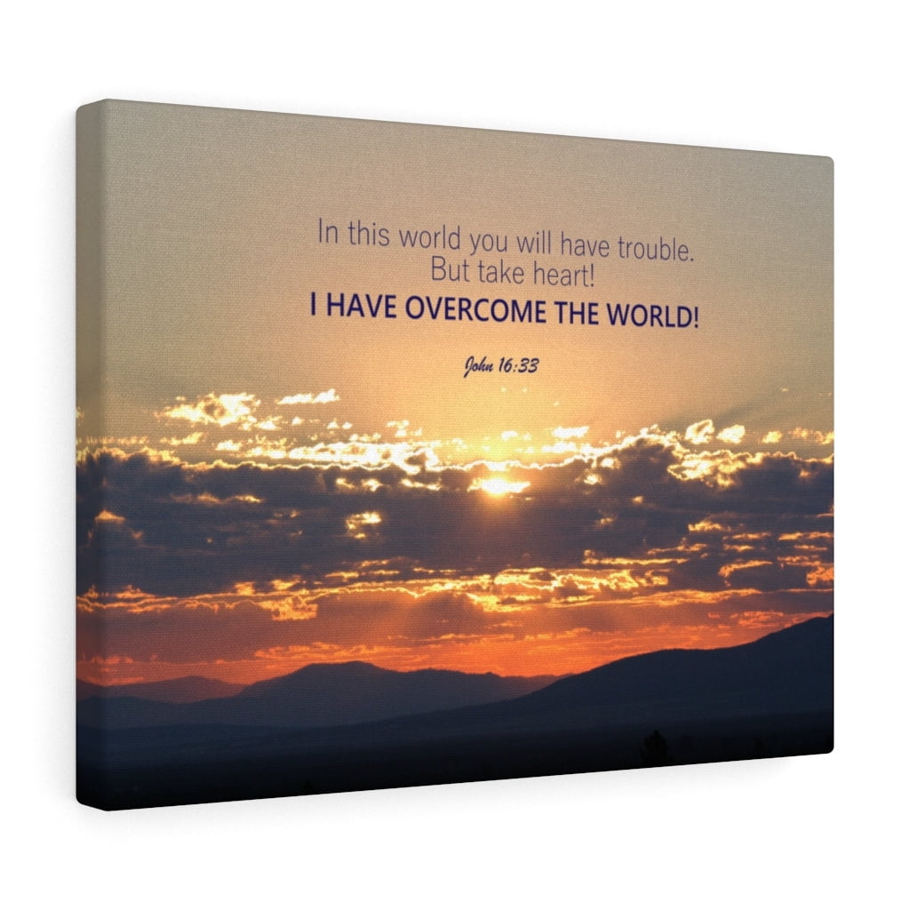 Scripture Walls John 16:33 I Have Overcome The World Bible Verse Canvas ...