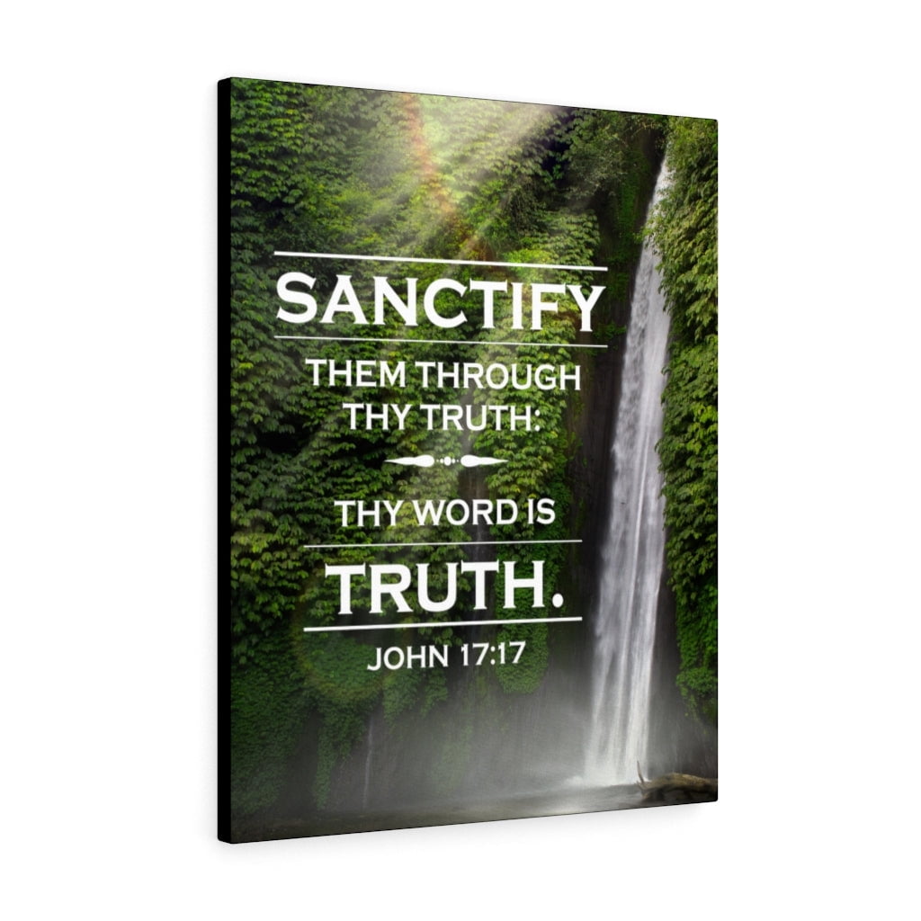 Scripture Walls John 17:17 Sanctify Them Bible Verse Canvas Christian ...