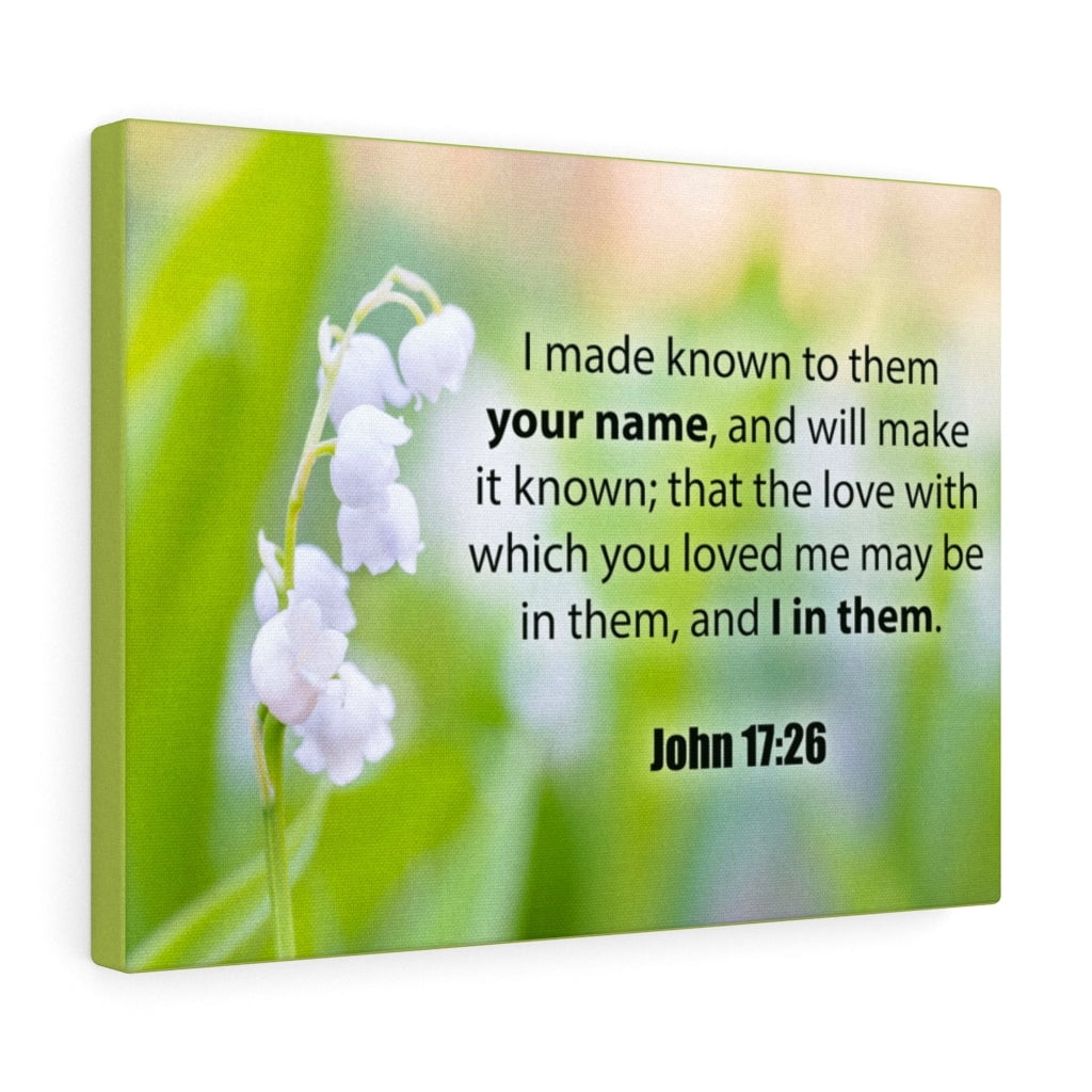 Scripture Walls John 17:26 Your Name Verse Canvas Christian Wall Art ...