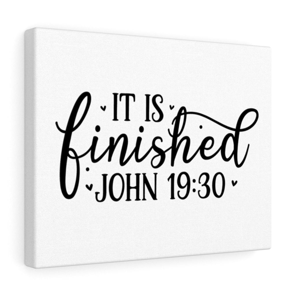 Scripture Walls John 19:30 It Is Finished Small Hearts Bible Verse ...