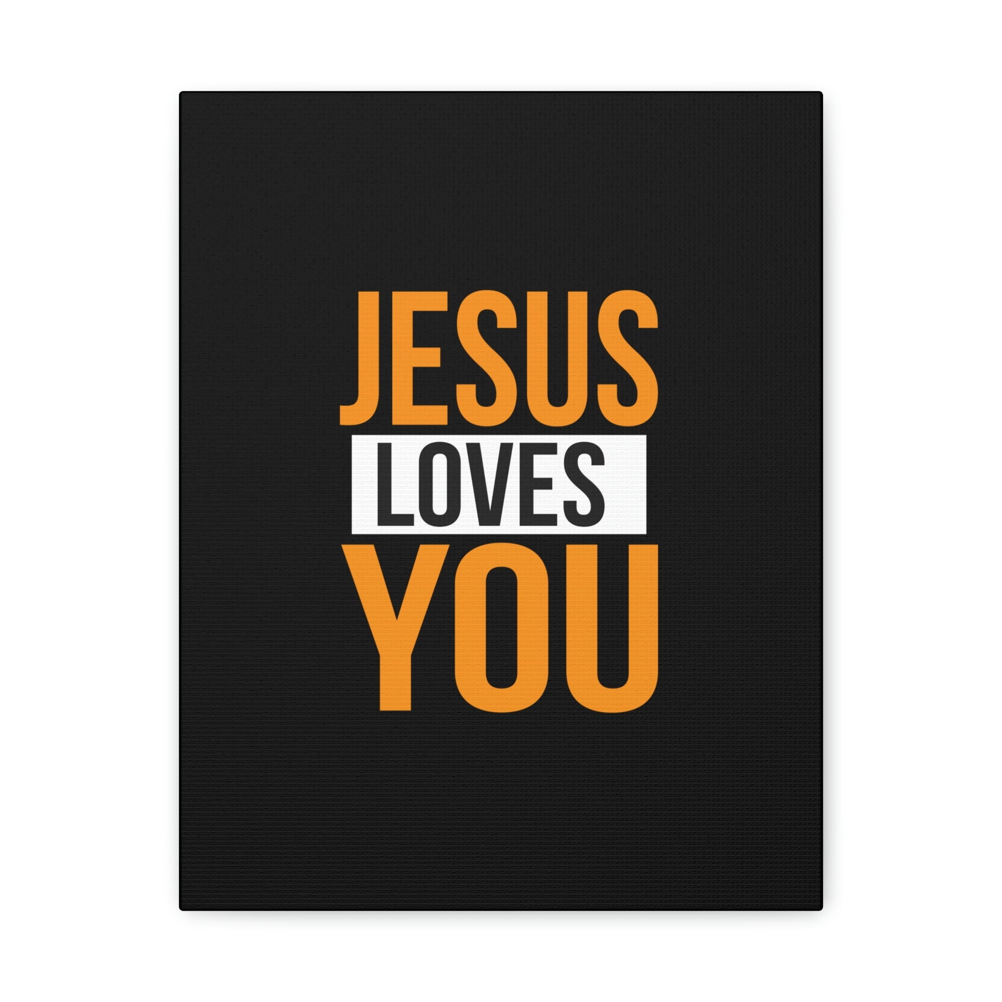 Scripture Walls John 3:16 Jesus Loves You Orange Bible Verse Canvas ...