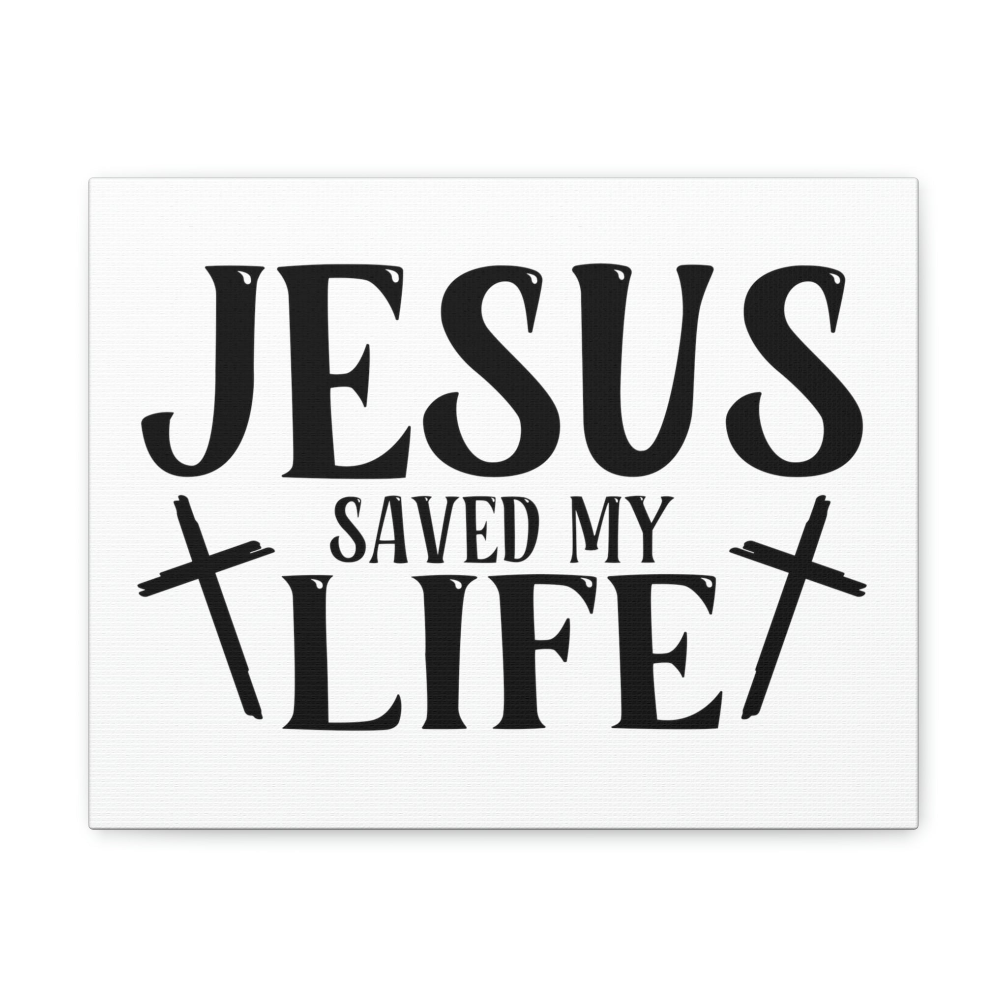 Scripture Walls John 3:16 Jesus Saved My Life Cross White Bible Verse ...