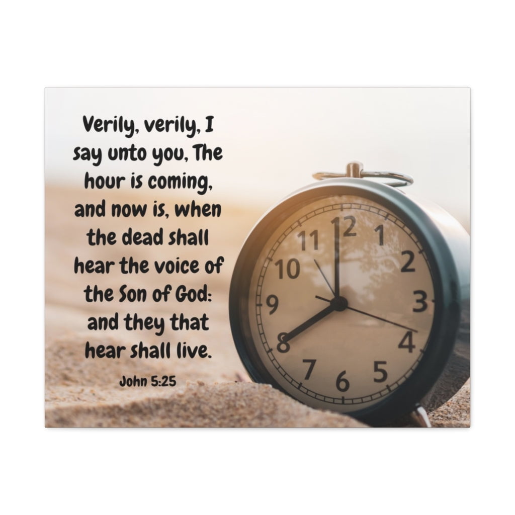 Scripture Walls John 5:25 The Son Of God Bible Verse Canvas Christian ...