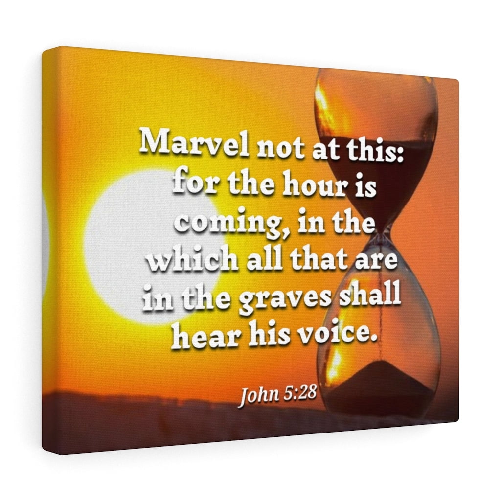 Scripture Walls John 5:28 Hear His Voice Bible Verse Canvas Christian ...