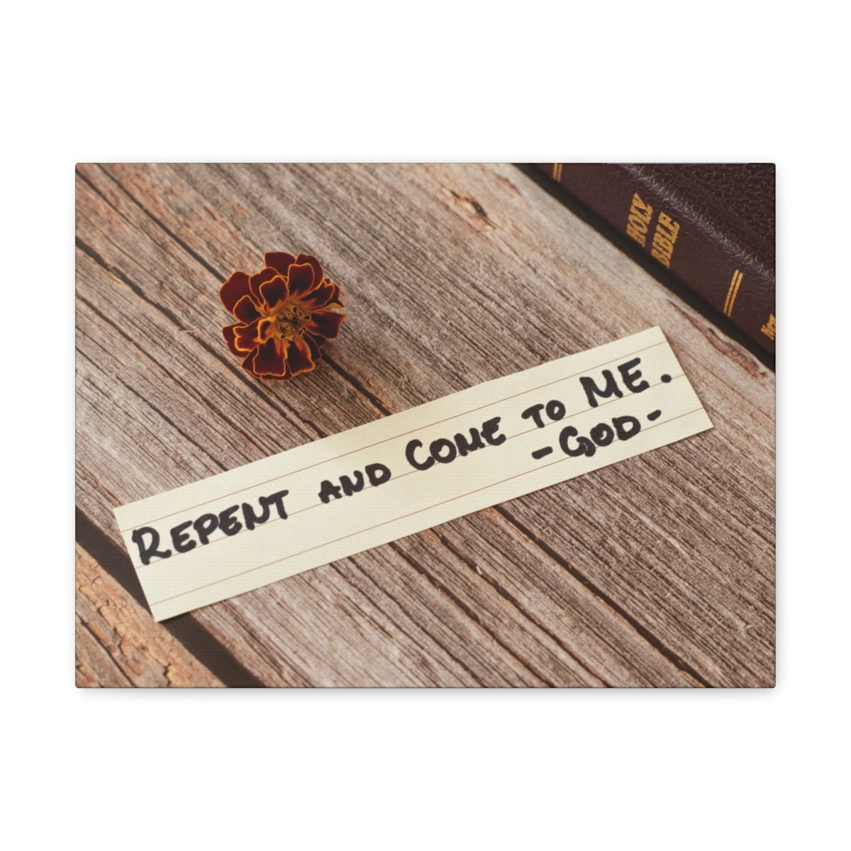 Scripture Walls John 6:37 Repent And Come To Me Bible Verse Canvas ...