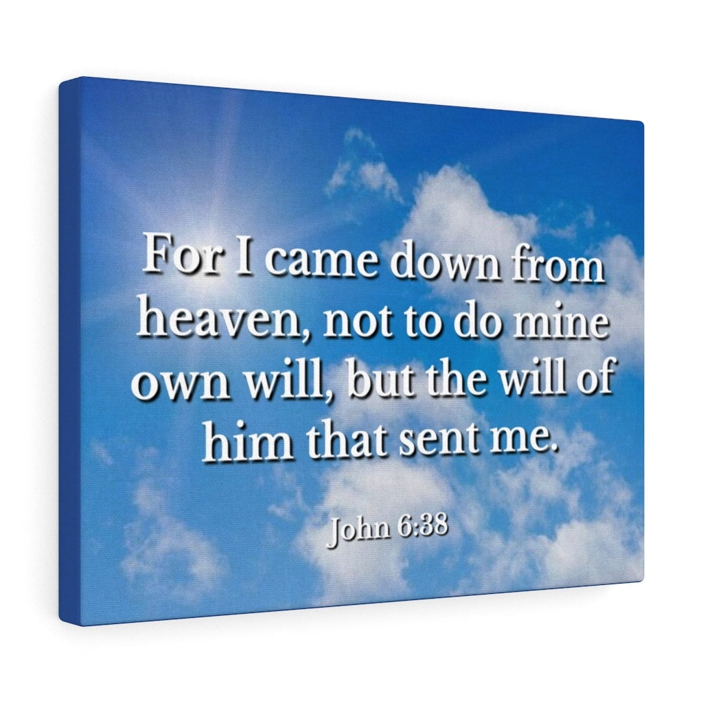 Scripture Walls John 6:38 Will Of Him Bible Verse Canvas Christian Wall ...