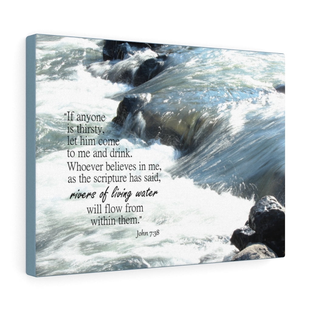 Scripture Walls John 7:38 Rivers Of Living Water Bible Verse Canvas ...