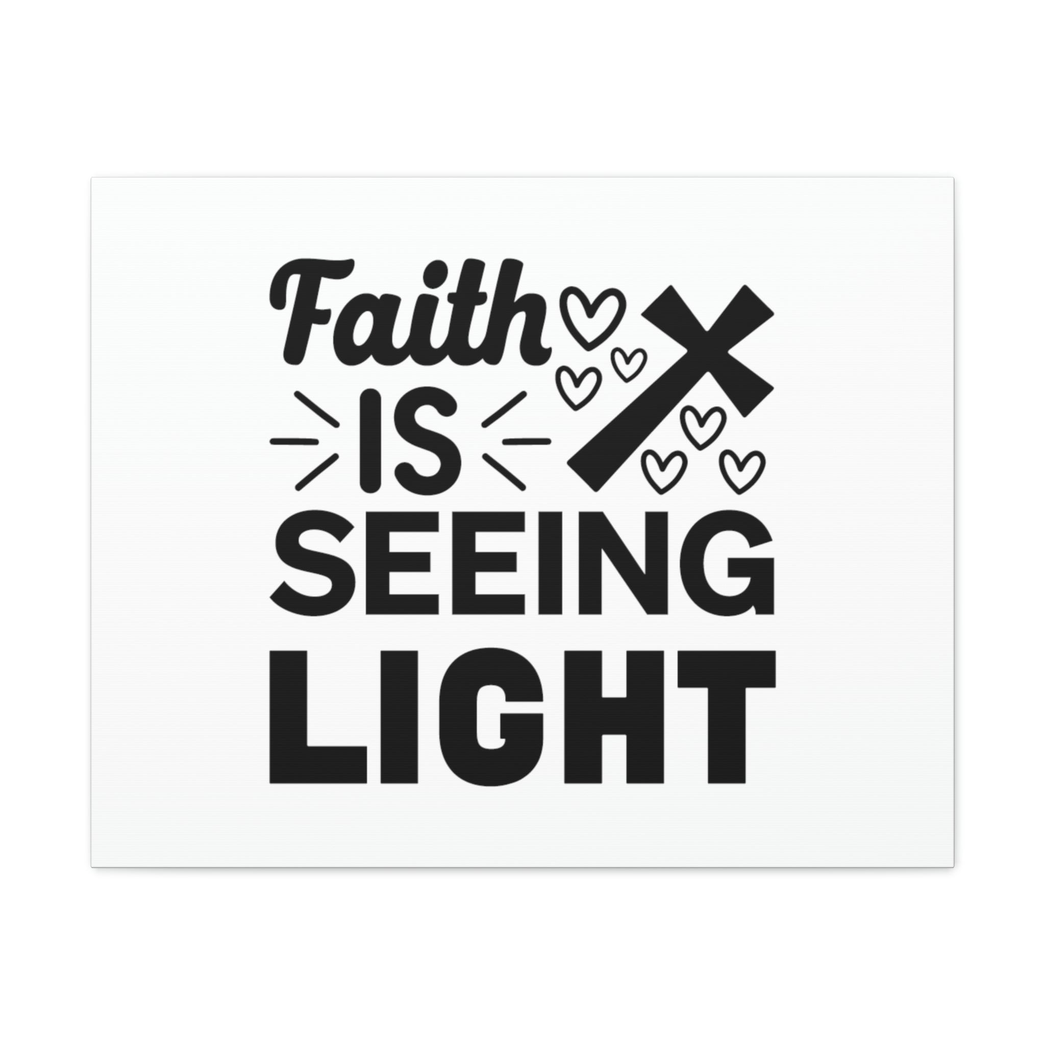 Scripture Walls John 8:12 Faith Is Seeing Light Cross Bible Verse ...