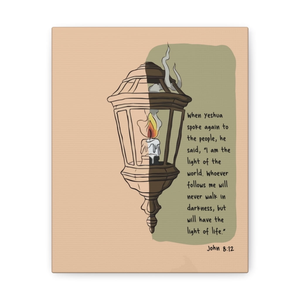 Scripture Walls John 8:12 I Am The Light Bible Verse Canvas Christian ...
