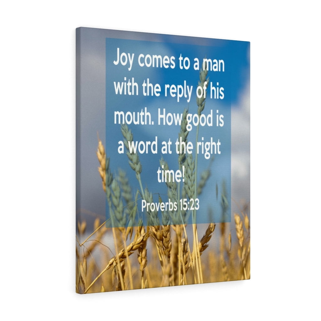 Scripture Walls 1 John 4:21 Joy Comes To A Man Bible Verse Canvas ...