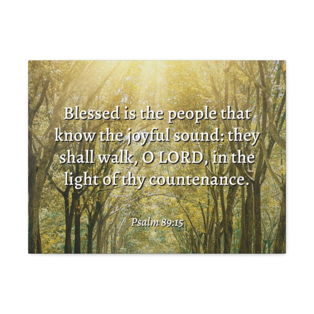 Scripture Walls Psalm 89:15 Joyful Sound Bible Verse Canvas Christian ...