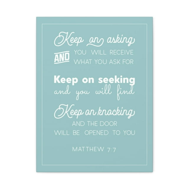 Scripture Walls Keep Any Asking Matthew 7:7 Christian Wall Art Bible ...