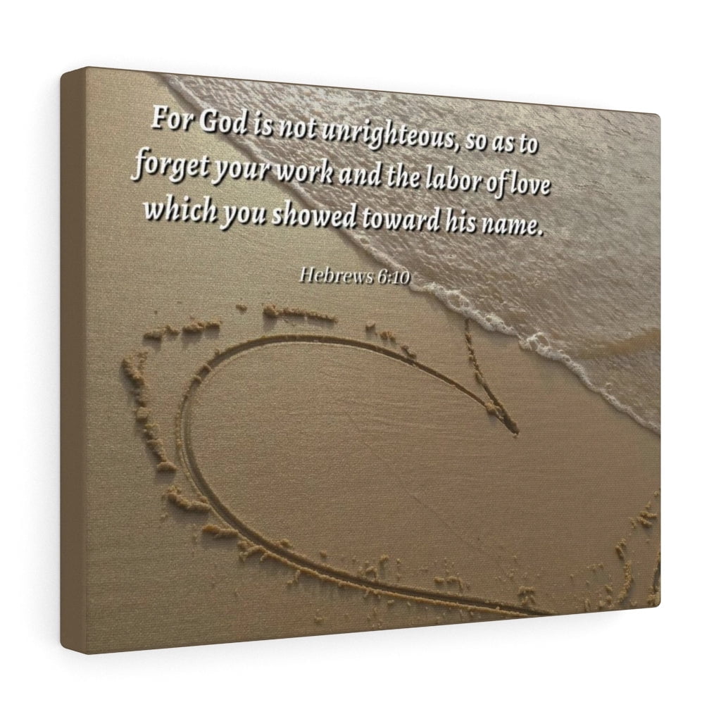 Scripture Walls Labour Of Love Hebrews 6:10 Bible Verse Canvas ...