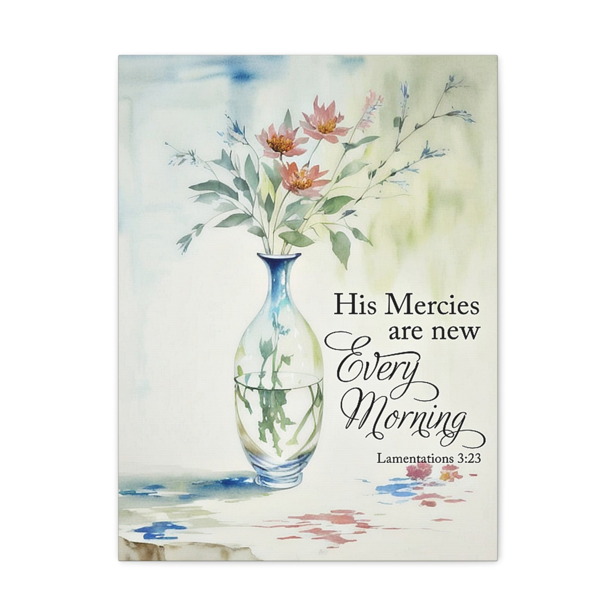 Scripture Walls Lamentations 3:23 Every Morning Bible Verse Canvas ...